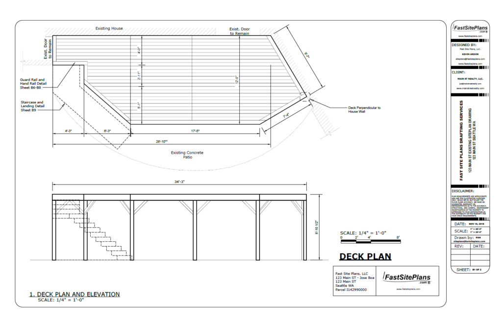 Decks & Patios | Fast Site Plans